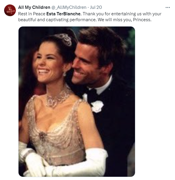 'All My Children' Actress Esta TerBlanche, 51, Passes Away at Home