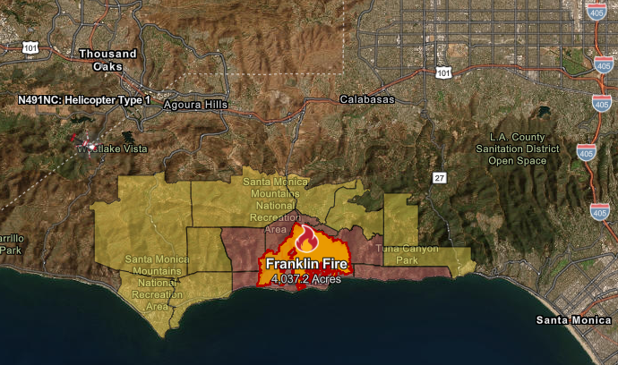 Franklin Fire in Malibu Forces Celebrity Evacuations, Crews Gain Ground
