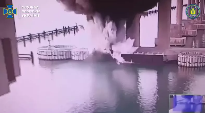 Ukraine Hits Crimean Bridge With Underwater Explosives in Third Attack ...